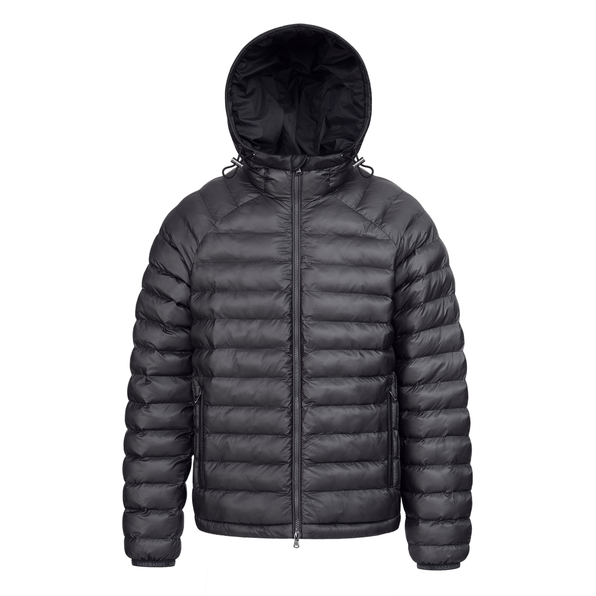 Sandbanks Hooded Ripstop Micro Puffer Jacket - Anthracite